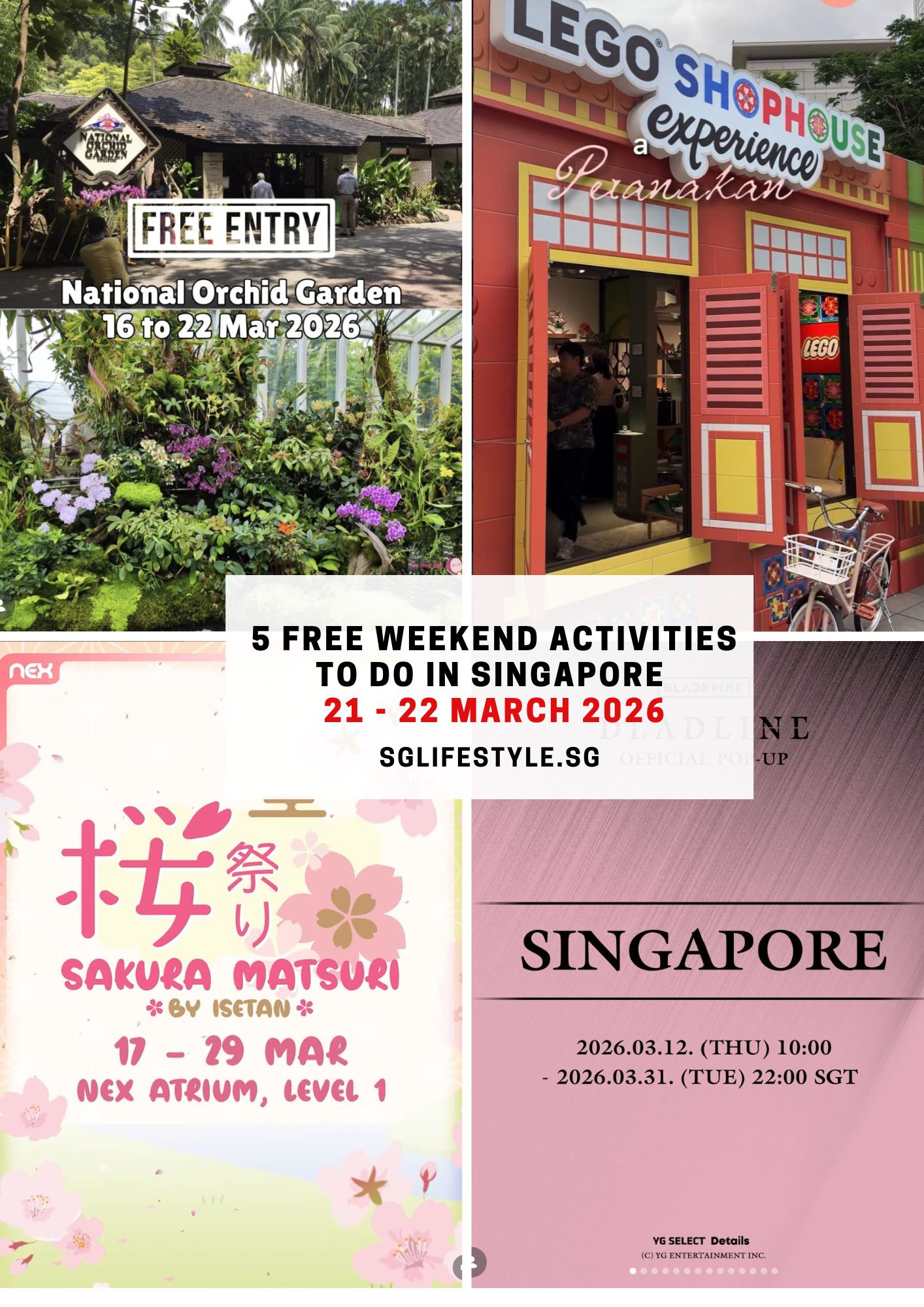5 FREE Activities to do in Singapore this Weekend (21 - 22 March 2026 ...